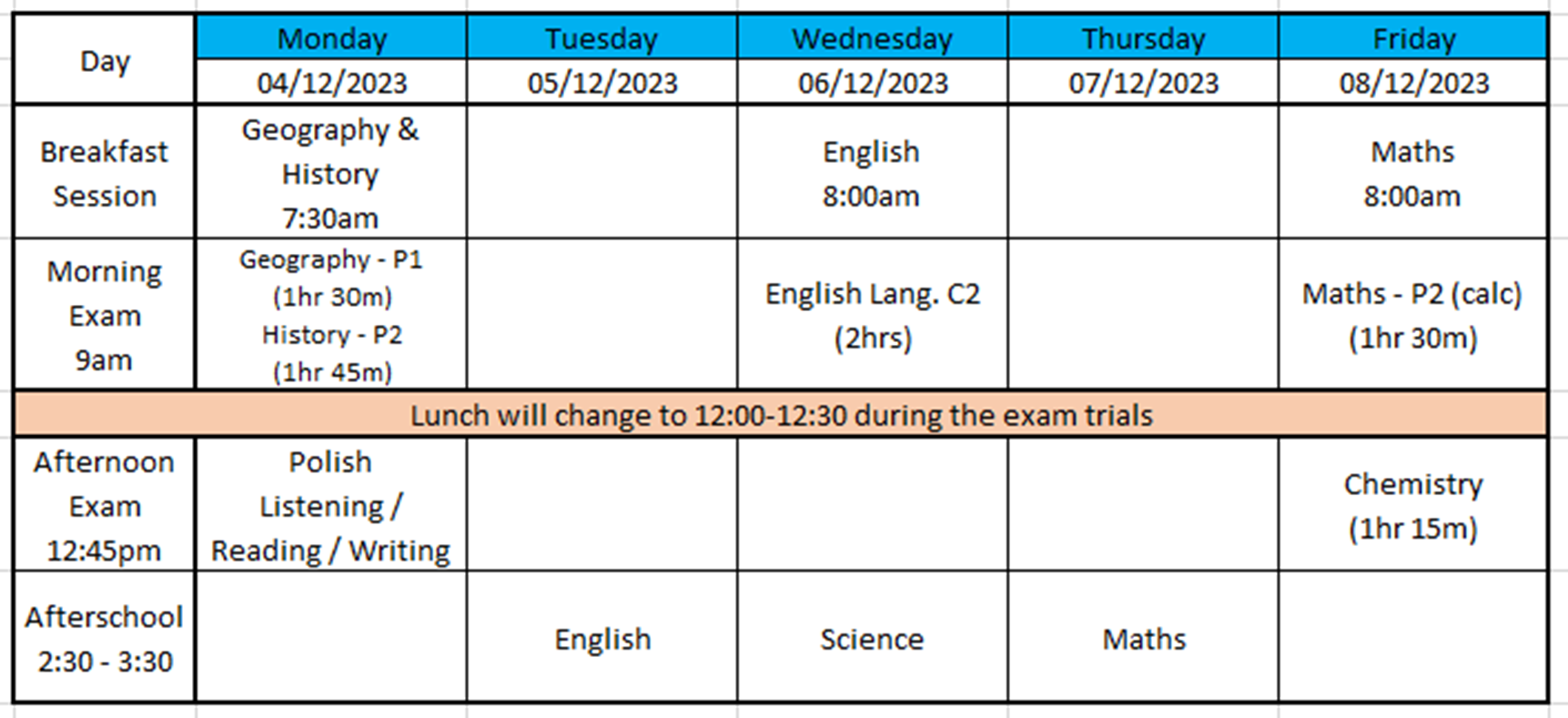 Yr11 Important Mock Exam Information and how to help your child - The ...
